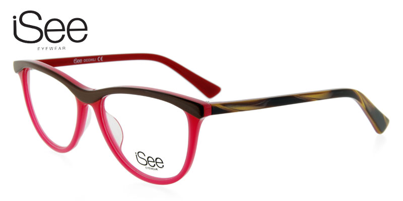 Isee 727 Red Eyeglasses Frames | Pixoveo