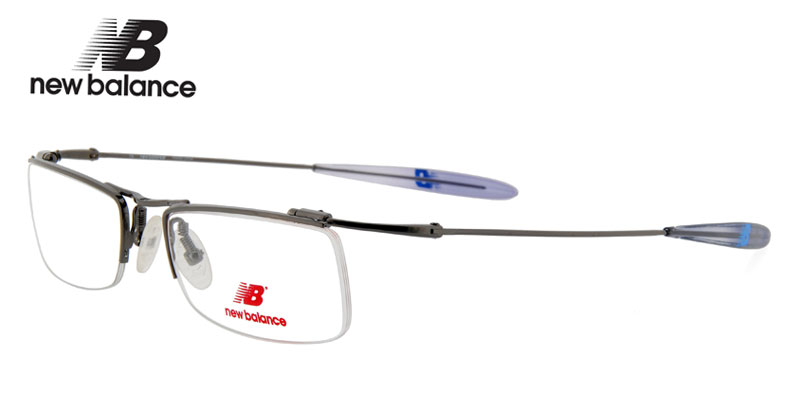 New Balance 356 Gunmetal Designer Prescription Glasses | Bubblelounge