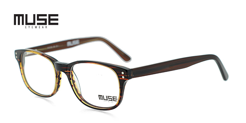 Muse Morgan Dark Brown Prescription Glasses | Oyoveo