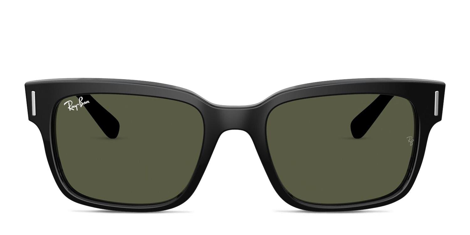 Ray-Ban RB2190 Jeffrey Black/Green Prescription Sunglasses