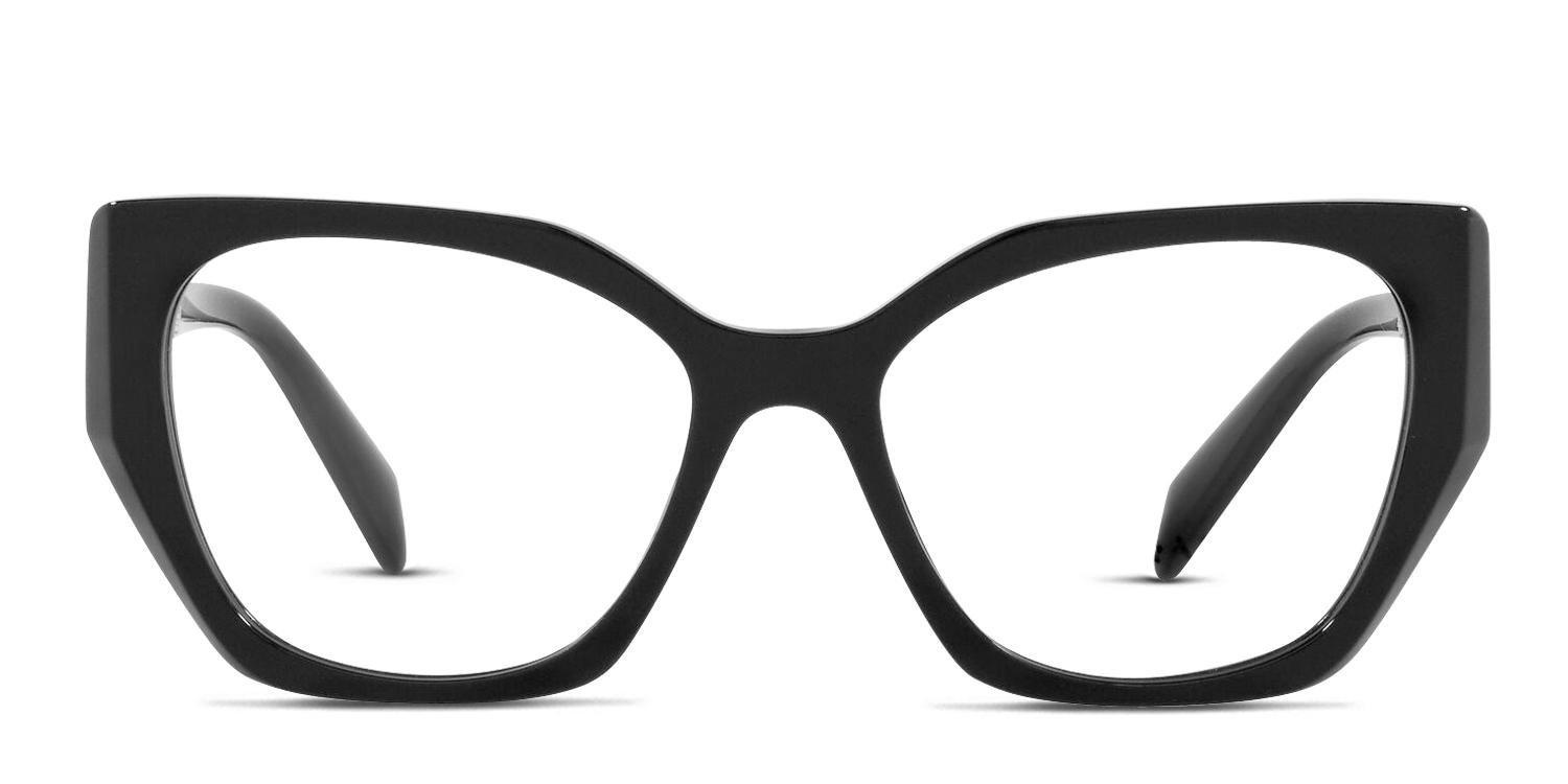 Prada PR 18WV Shiny Black Prescription Eyeglasses